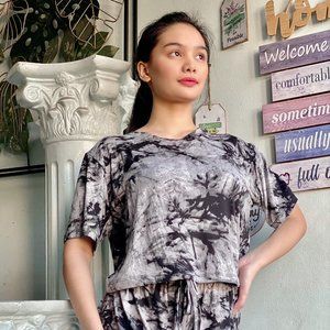 Angela Collections | Tops | Angela Collection Tie Dye Tiktok Short Top ...